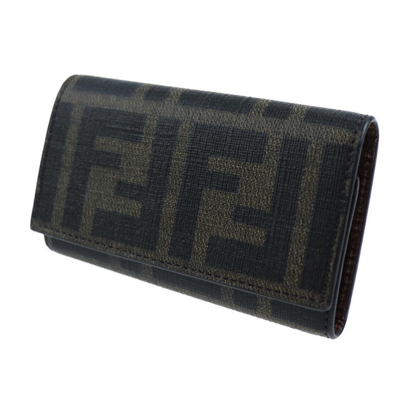 Fendi | Bags | Fendi Pvc Case Zucca Brown Key | Poshmark